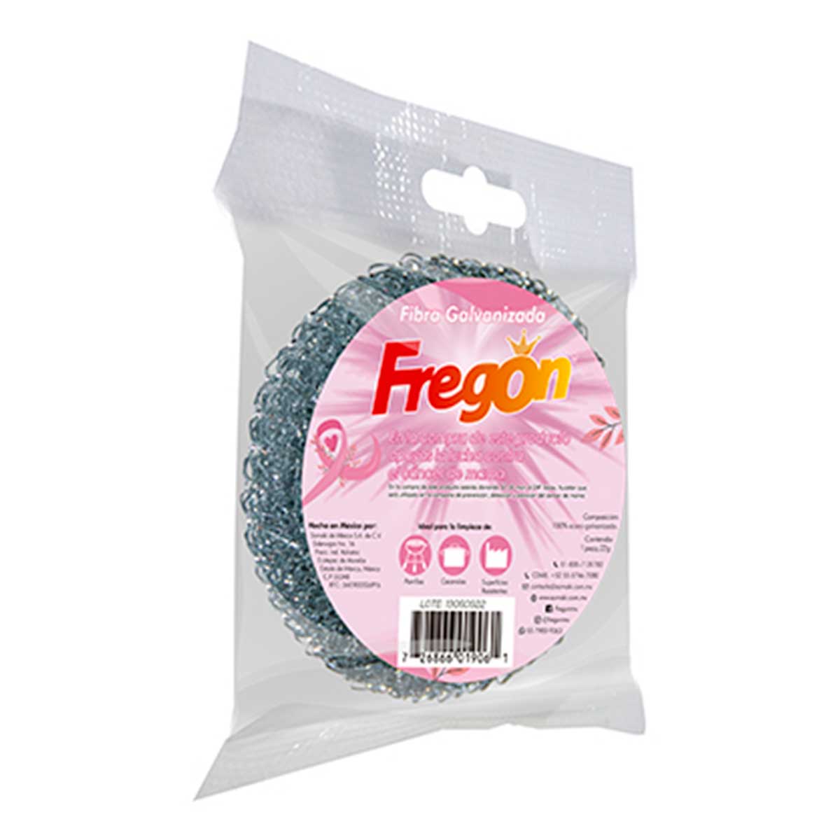 Fibra Metalica Fregón 22 Gr Mes Rosa | Chedraui