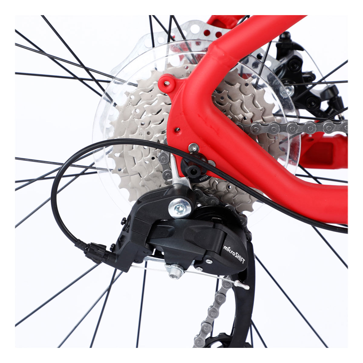 Bicicleta de Montaña Benotto para Mujer R29 24V Aluminio Rojo Fs-850 ...