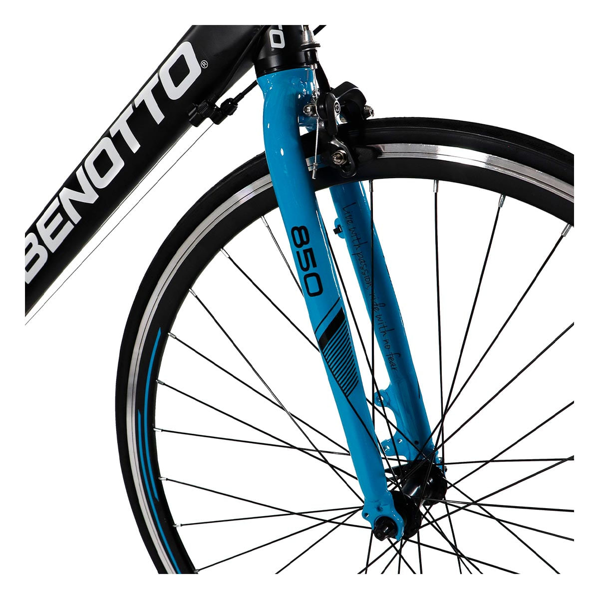 Bicicleta Benotto Unisex R700 14V Talla 48 Aluminio Negro/Azul Ruta 850 ...