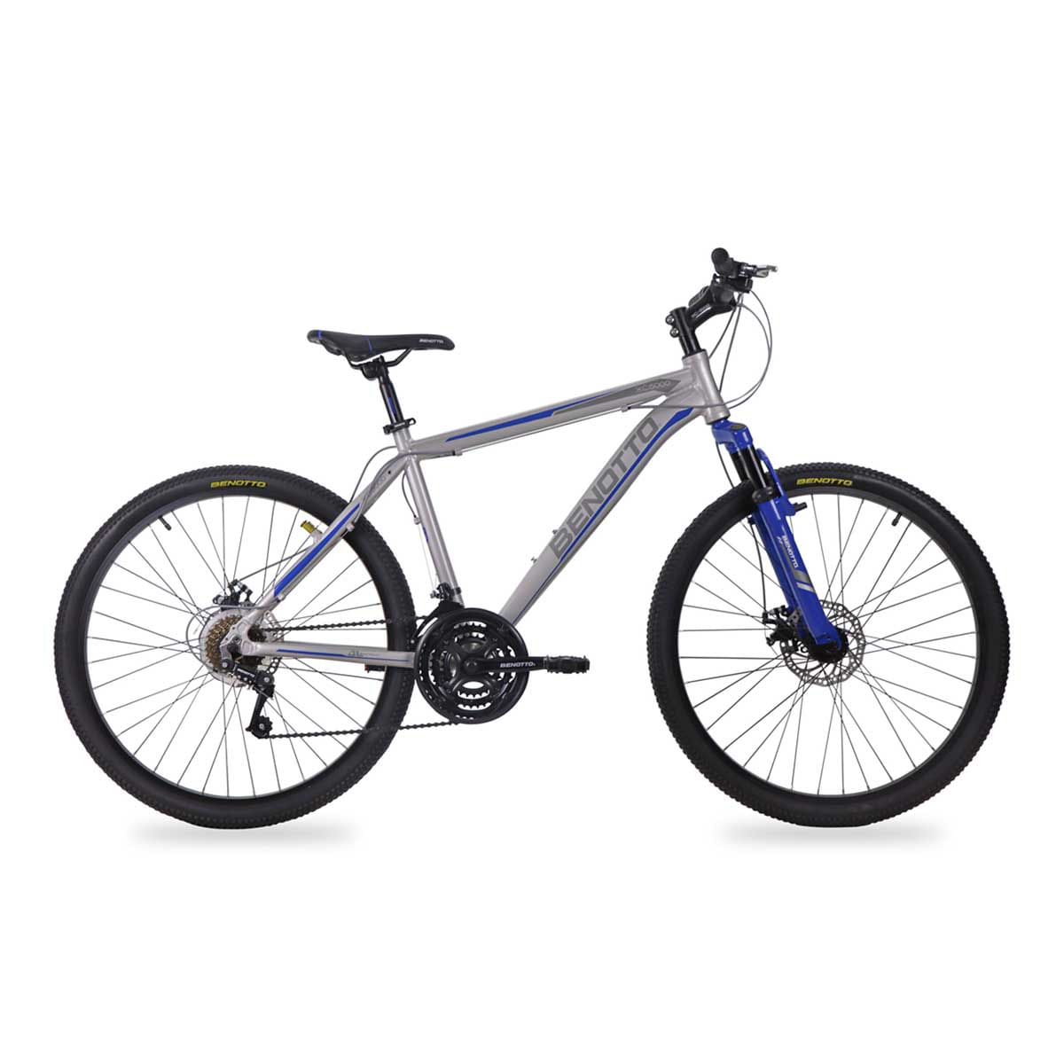 Bicicleta de Montaña Benotto Unisex R26 21V Talla Ll Aluminio Plata ...