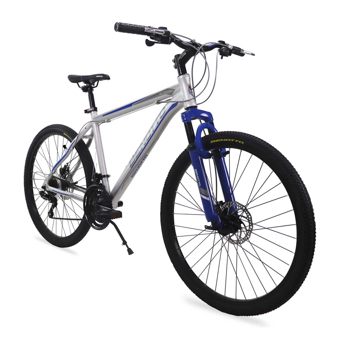 Bicicleta de Montaña Benotto Unisex R26 21V Talla Ll Aluminio Plata ...