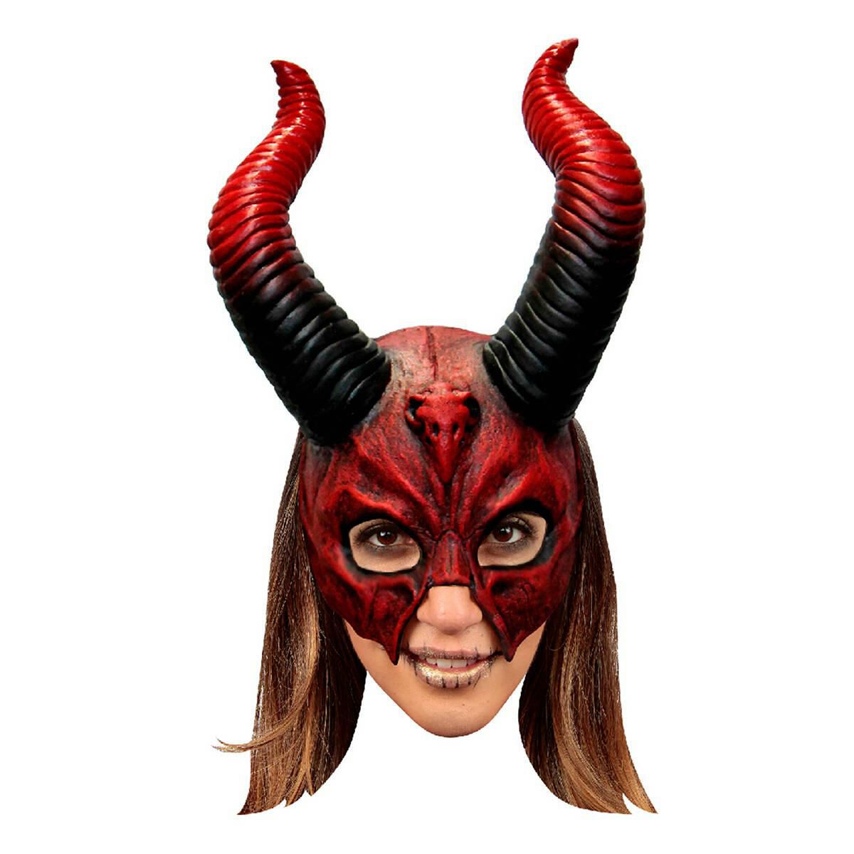Máscara de Halloween para Adulto REV Devil Mythical Horned Linea Devils ...