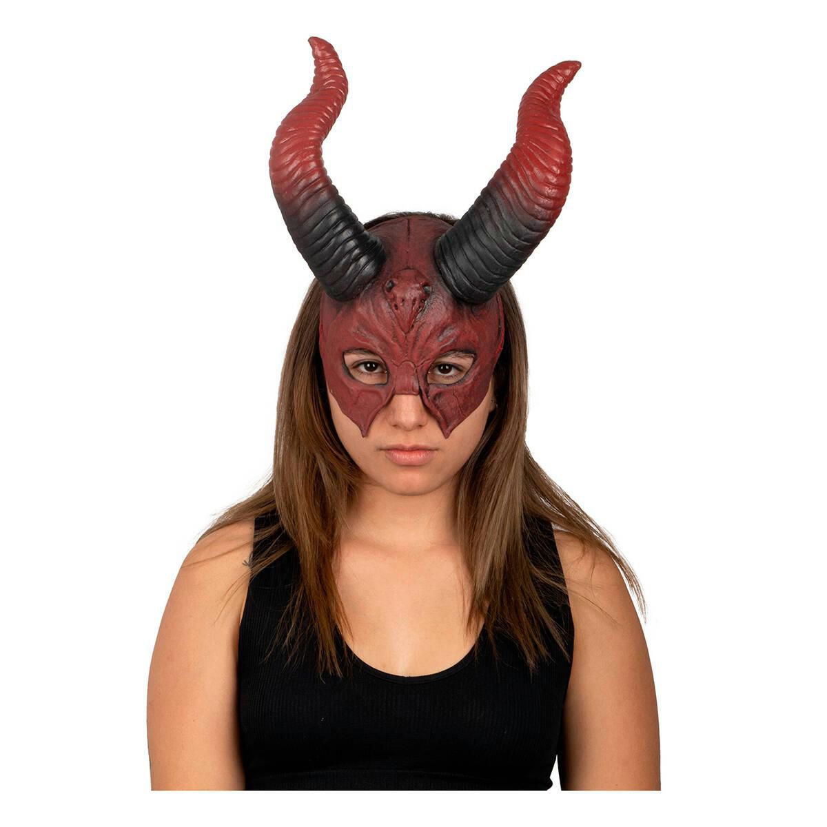 Máscara de Halloween para Adulto REV Devil Mythical Horned Linea Devils ...