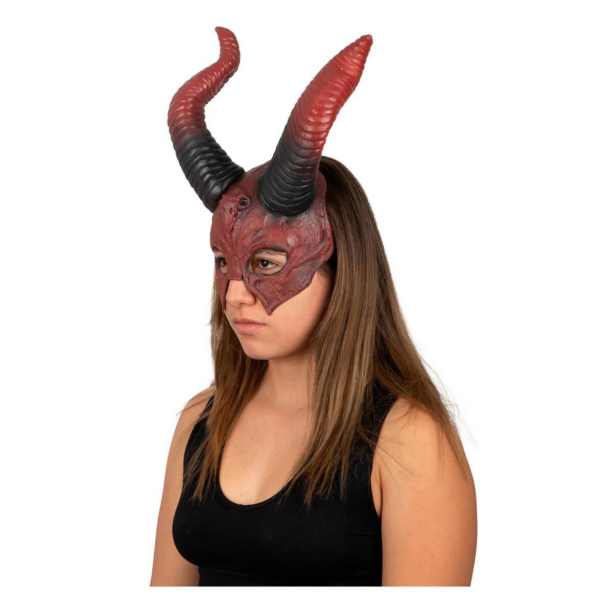 Máscara de Halloween para Adulto REV Devil Mythical Horned Linea Devils ...