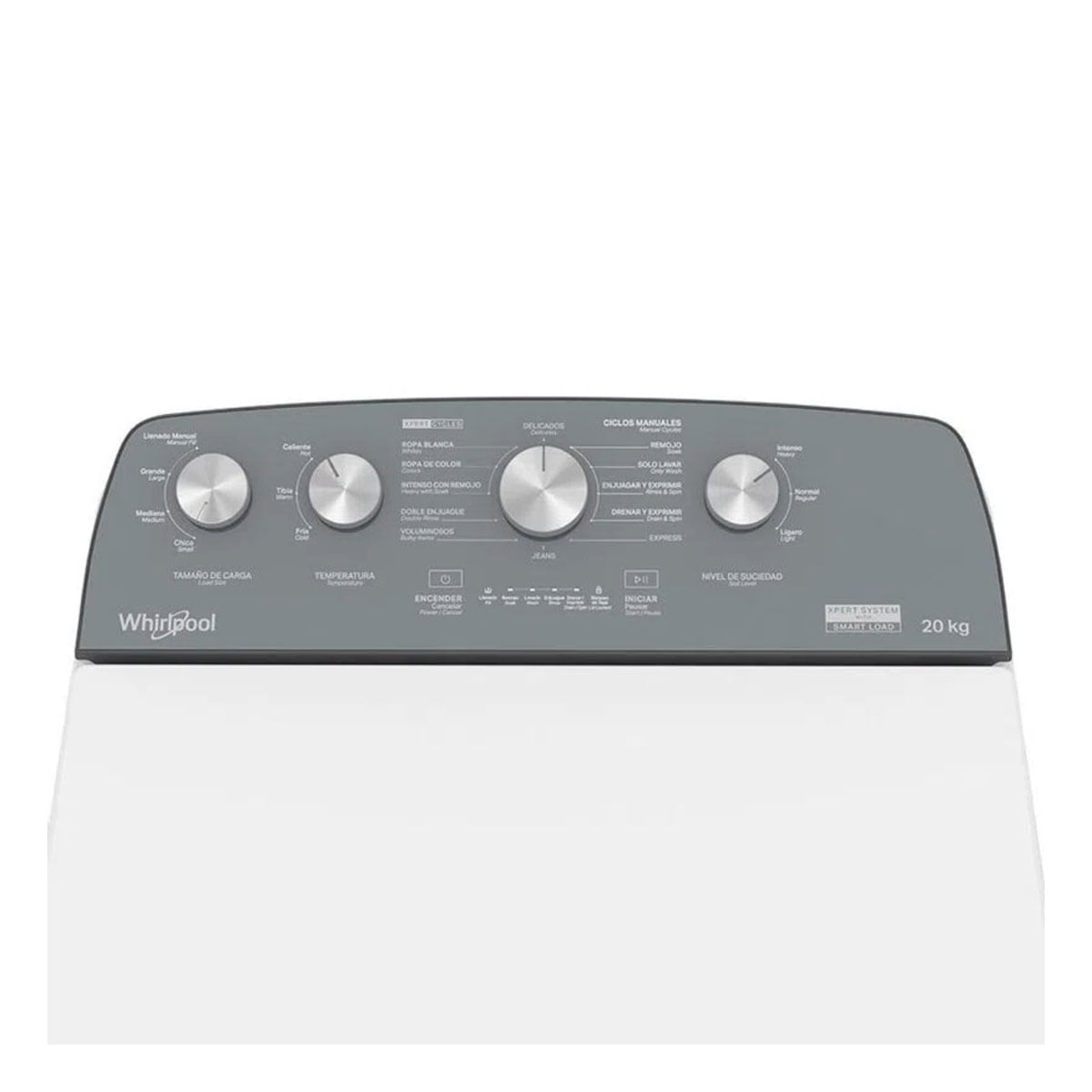 Lavadora Automática Whirlpool 20kg Blanca 8MWTW-2024MJM | Chedraui