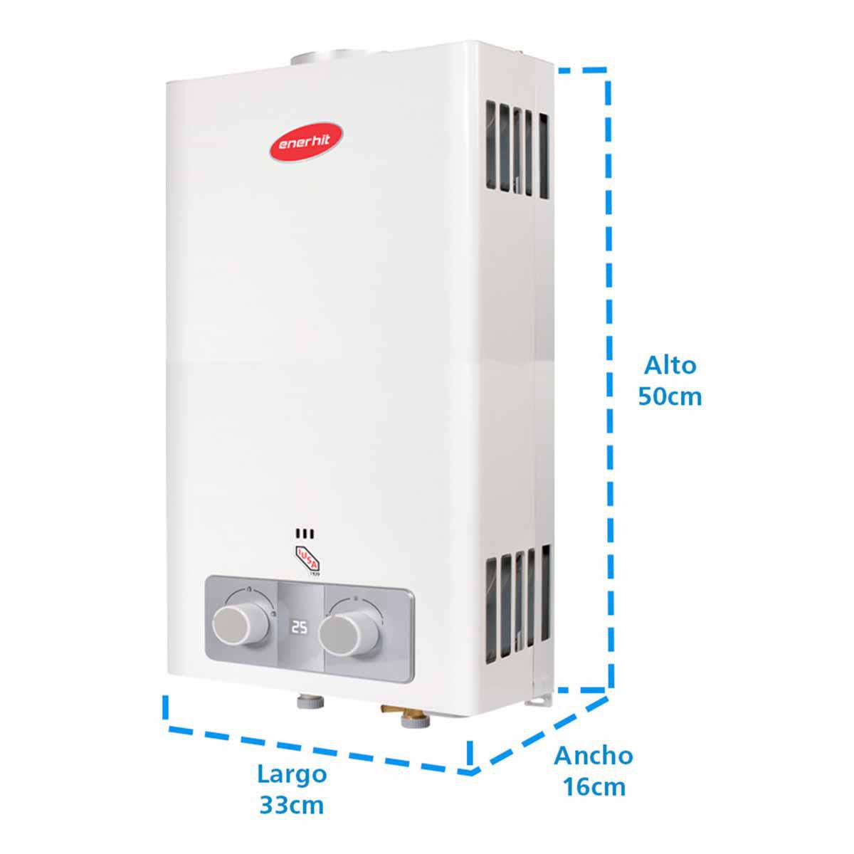 Calentador Instantáneo IUSA Enerhit 6 L. Gas Natural