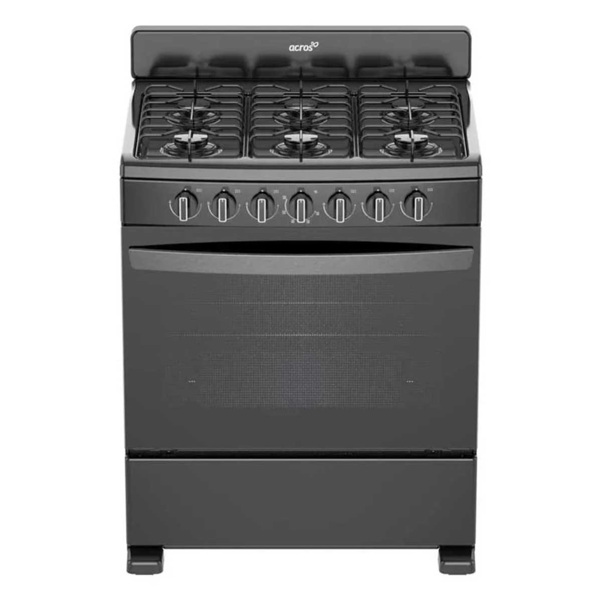 Estufa Acros 30 Pulgadas 6 Quemadores Negro AFR2000B | Chedraui