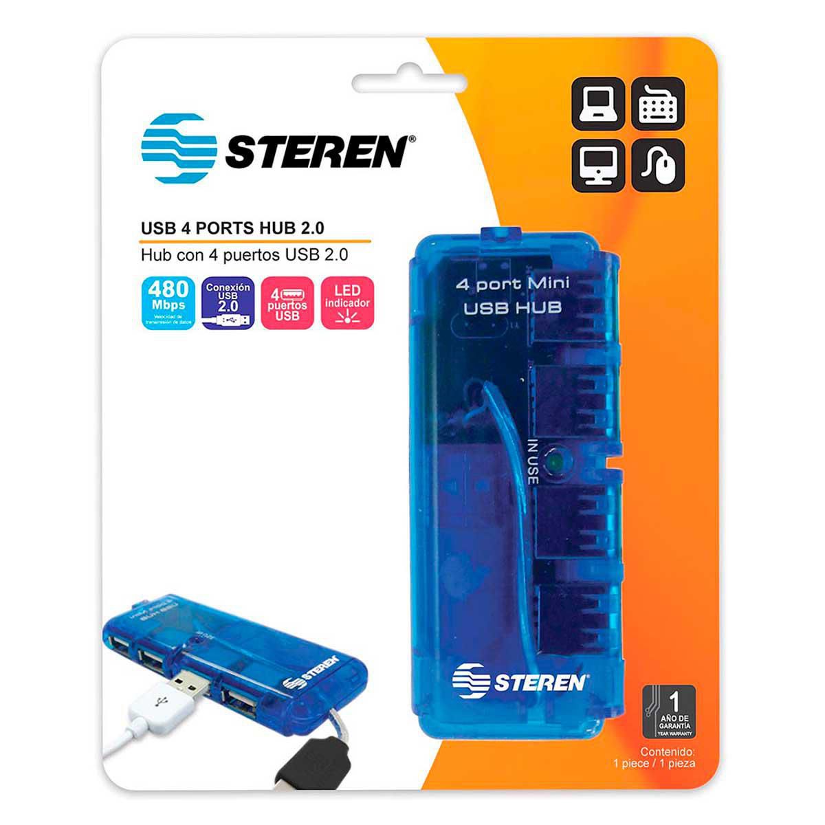 Hub Steren 4 Puertos USB 510 | Chedraui