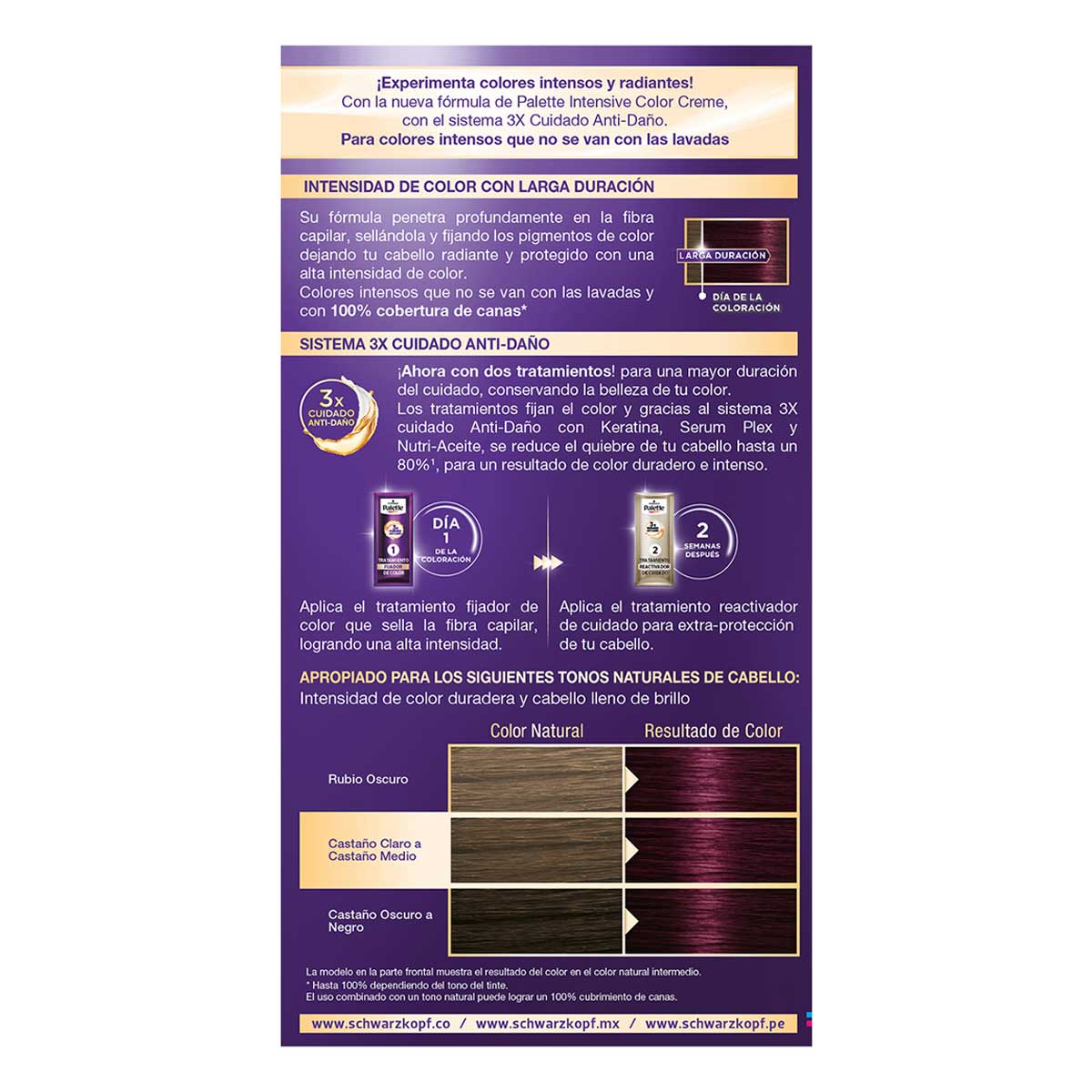 Tinte de Cabello Palette Color Creme Violeta Rojizo 4-90 | Chedraui