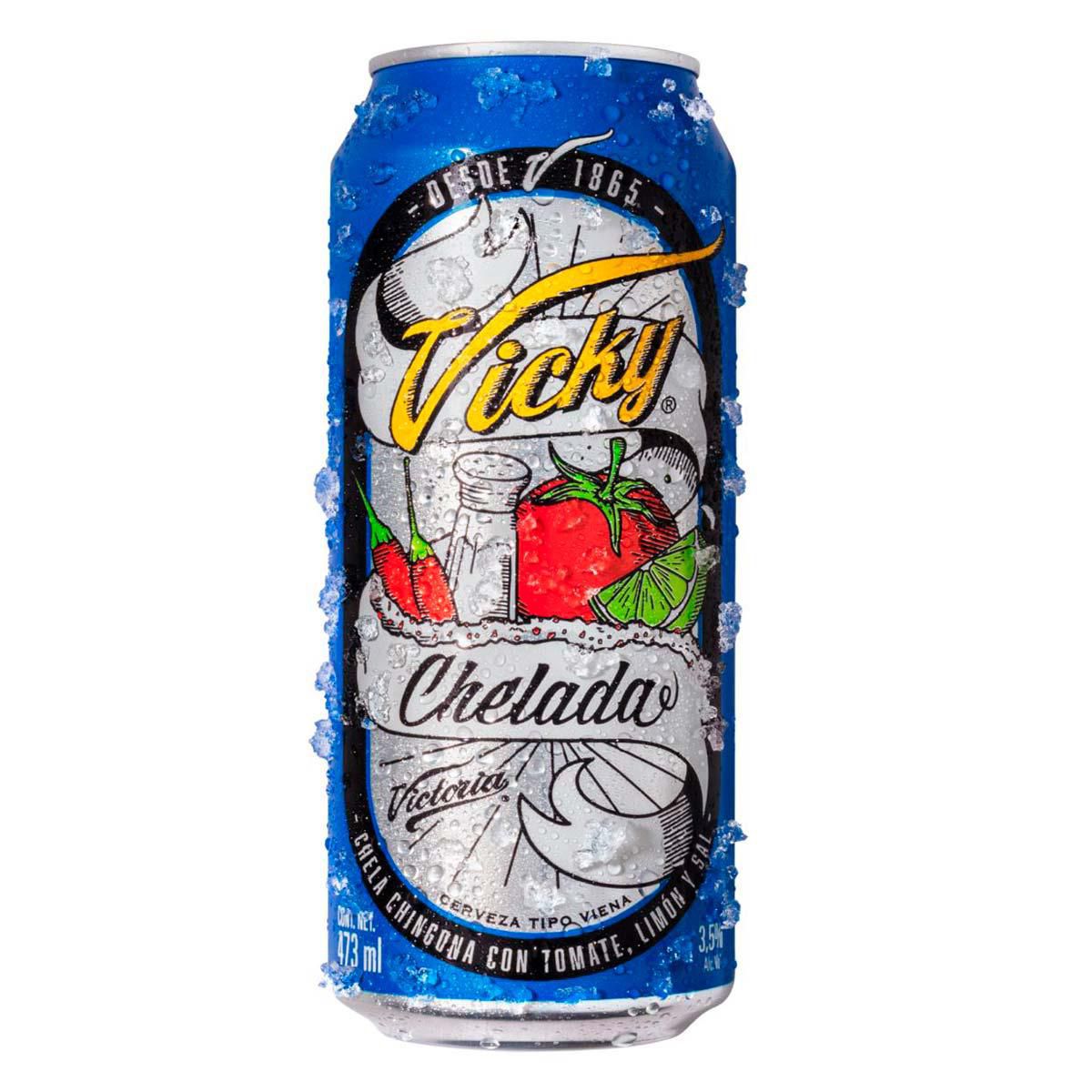 Cerveza Vickychelada 4 Pack Latón 473ml | Chedraui