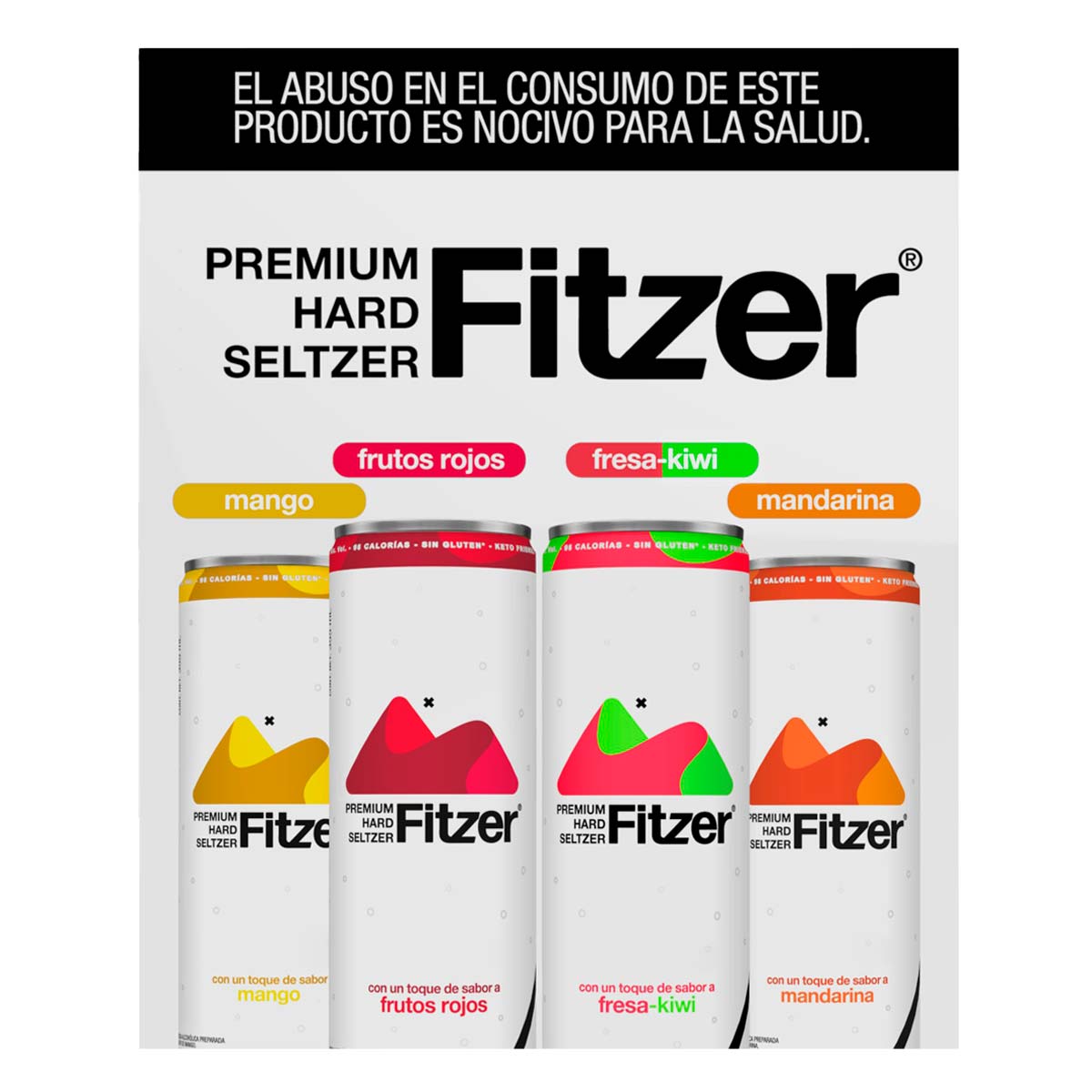 Bebida Hard Seltzer Fitzer Mix Pack 8 Piezas de 355ml | Chedraui