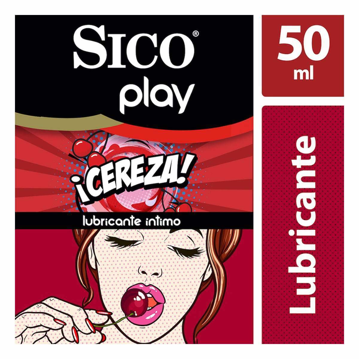 Lubricante Íntimo Sico Play Sabor Cereza 50ml | Chedraui