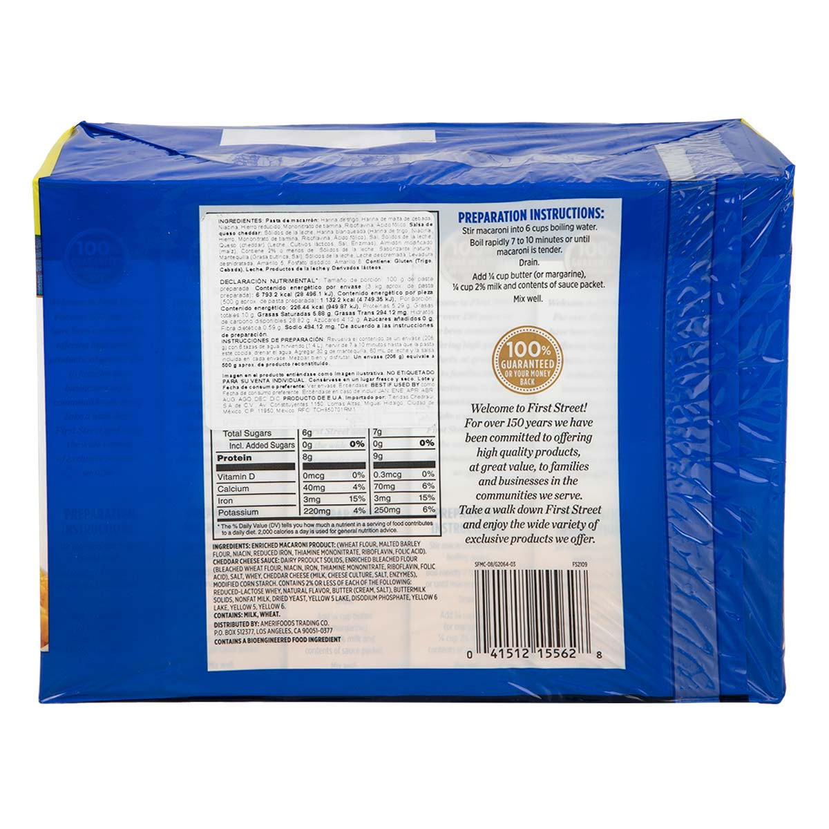 Sopa de Codo First Street Macaroni Queso 205g | Chedraui